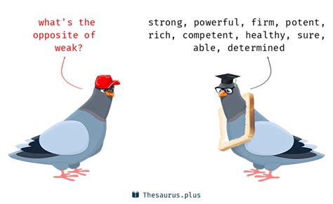 Weak Synonyms And Weak Antonyms Similar And Opposite Words For Weak In