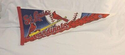 Mlb Stlouis Cardinals Vintage Circa 2002 Team Logo Baseball Pennant 29 L Ebay