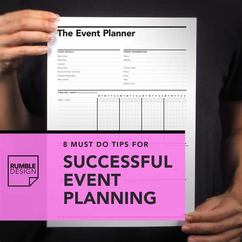 8 Must Do Tips For Successful Event Planning Rumble Design Store