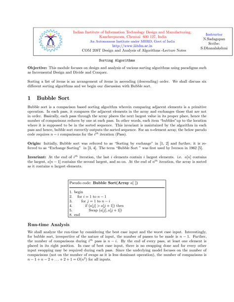 Bubble N Insertuoin Data Analytics Interview DATASCIENCE Indian Institute Of Information