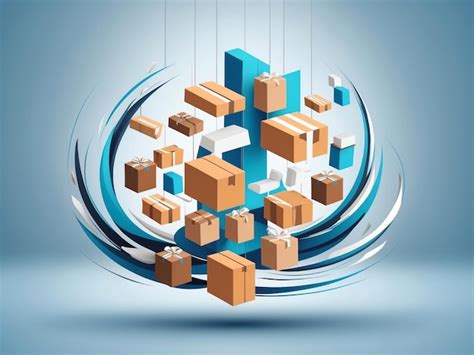 Efficient Distribution Network Illustration Premium Ai Generated Image