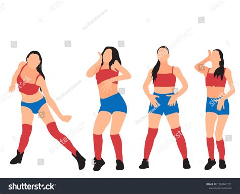 Vector On White Background Sexy Dancing Stock Vector Royalty Free Shutterstock