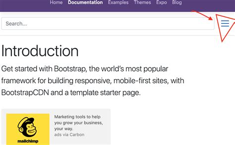 how to make responsive to mobile to collapse automatically into a button menu · issue 1400