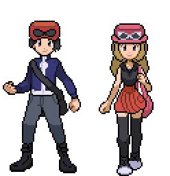Calem And Serena Intro Sprites R Pokemonrmxp