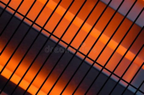 Close Up Of An Infrared Heating Element Home Heater Stock Image