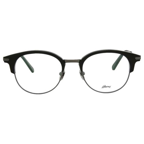 Brioni Round Frame Bio Acetate Optical Frames Black Ref739933 Joli