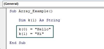 Vba Arrays Top Types Property Declaration Examples