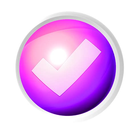 Check Mark Or Correct Colorful Game Button 20967742 Png