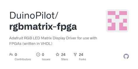 Github Duinopilotrgbmatrix Fpga Adafruit Rgb Led Matrix Display