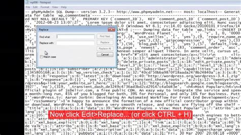 Wordpress Installation 4th Step How To Import Your Sql File To
