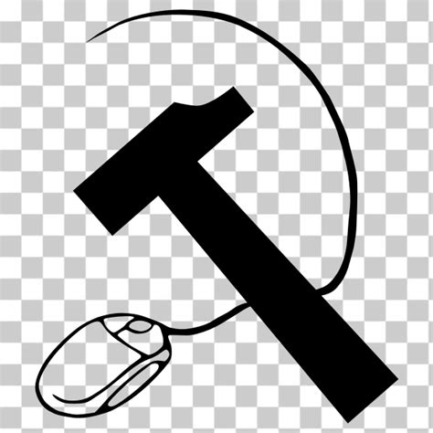 Free Svg Vector Drawing Of Working Class Hammer And Mouse Nohatcc