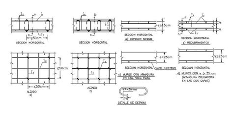Structural Units Of RCC Block Detail D Drawing In Dwg Format Cadbull