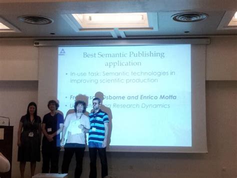First Prize For Rexplore At Eswc Semantic Publishing Challenge Kmi Blog