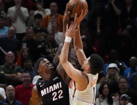 Jimmy Butler Shuts Down Devin Booker In One Of The Best Defensive Sequences Youll See All