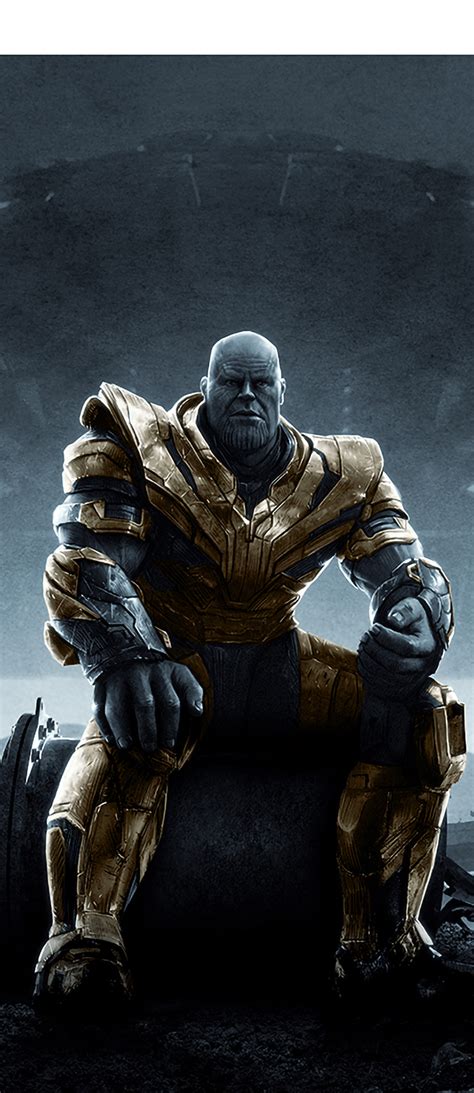 1664x3840 Resolution Thanos Sitting In Avengers Endgame 1664x3840