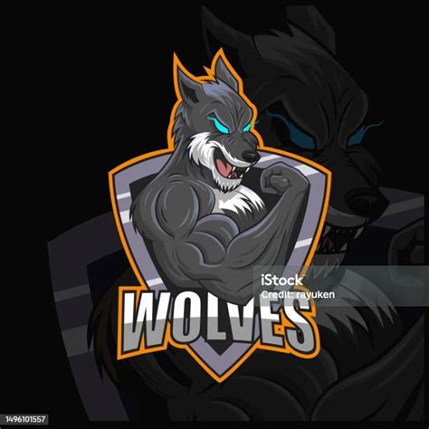 Wolf Sports Logo Stock Illustration Download Image Now Anger