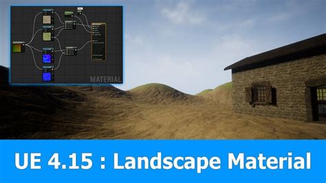 Ue4 Landscape Material Tutorial For Beginners Landscape Materials Unreal Engine Landscaping