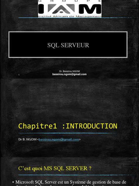 Bd Sqlserver 1 Pdf Bases De Données Sql