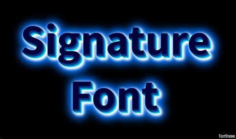 Signature Font Text Effect And Logo Design Font