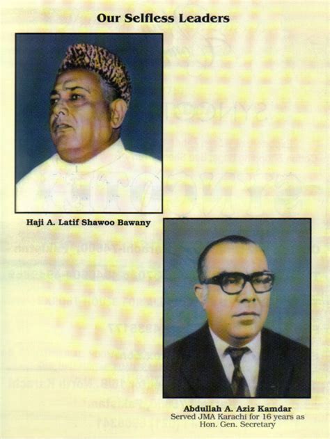 Founder Leaders Of Jma Karachi Memon Community Bringing Unity With Care