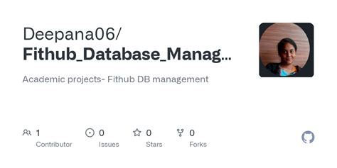 GitHub Deepana06 Fithub Database Management Academic Projects