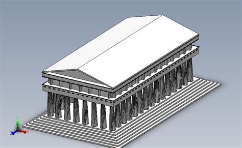 帕台农神庙 SOLIDWORKS 2012 模型图纸下载 懒石网