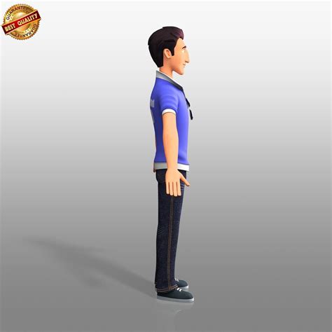 캐주얼 만화 남자 3d 모델 99 Unknown Obj Ma Fbx Free3d