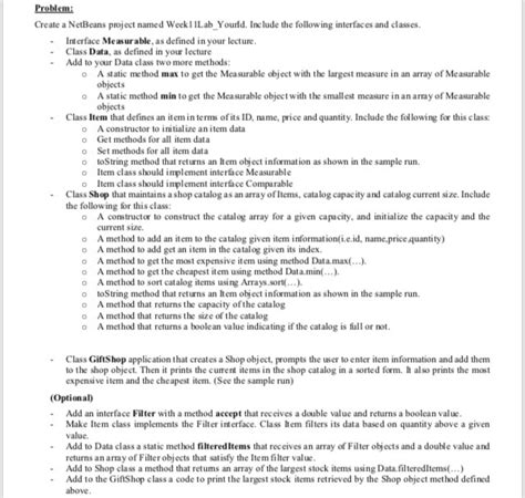 problem create a netbeans project named weeki ilab