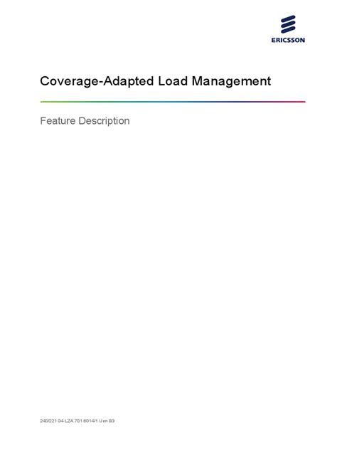 coverage adapted load management pdf load balancing computing program optimization