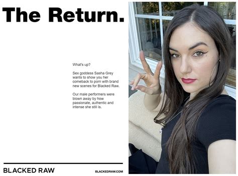 Sasha Grey For Blacked Raw Scrolller