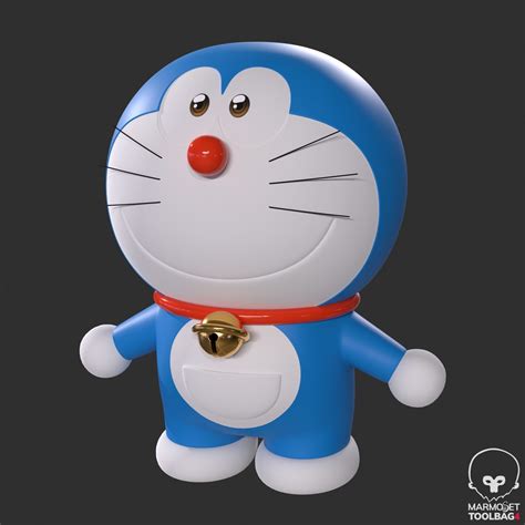 3d Model Doraemon 3d Model Cartoon Character 3d Model Vr Ar Low Poly Cgtrader