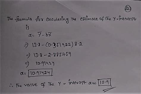 Solved For A Set Of Data X Is The Explanatory Variable Its Mean Is