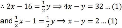 If 16 Is Subtracted From Twice The Greater Of Two Positive Numbers The Result Is Half The Other