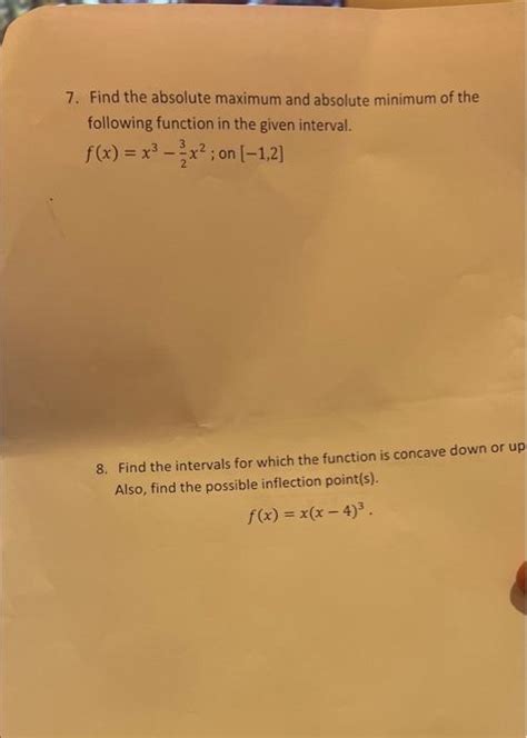 Solved 2 Find The Critical Value S Of The Following
