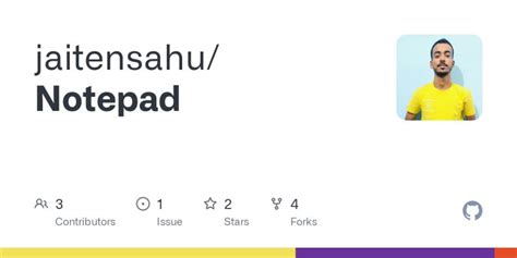 Jaiten Sahu On Linkedin Github Jaitensahunotepad