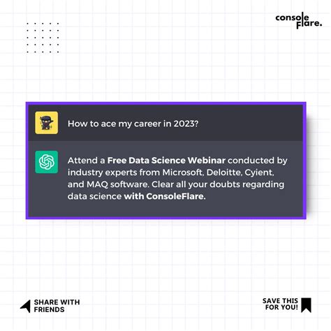 Console Flare On Linkedin Datascience Freeclass Webinar Careerindata Datasciencecareers