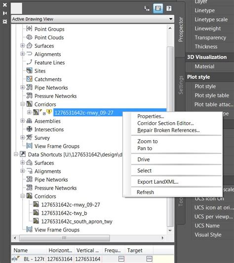 solved corridor data shortcuts not synchronizing in civil 3d 2017