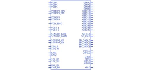 Esp32 D0wd V3 Espressif Systems Datasheet Pdf Footprint Symbol