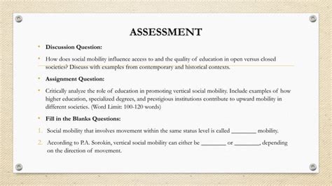 Social Mobility Meaning Forms And Factors Pptx