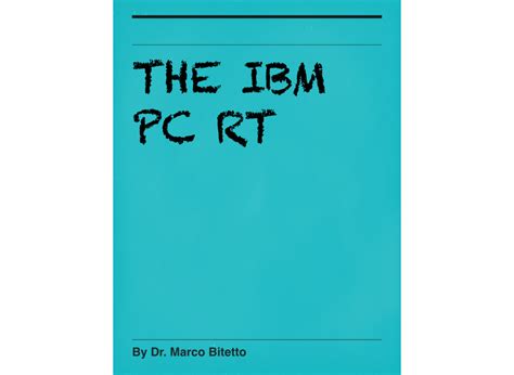 PDF THE IBM PC RT