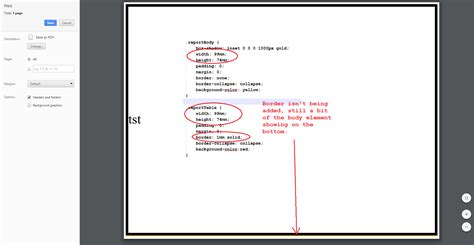 Html Inexplicable Empty Space On Print From Chrome Stack Overflow