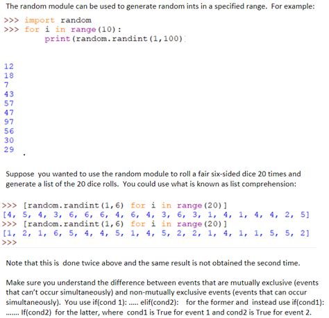 Solved The Random Module Can Be Used To Generate Random Ints
