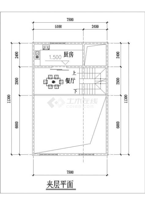 上海某282平米3层框架结构联排欧式别墅平立面设计cad图纸（含夹层）框架结构土木在线