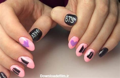 عکس ناخن طرح بی تی اس