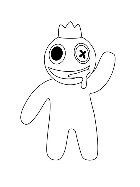 Rainbow Friends Roblox Coloring Pages In 2022 Coloring Pages Free Coloring Pages Rainbow