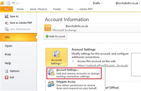 How Do I Configure Outlook 2010 To Connect To My Imap Email