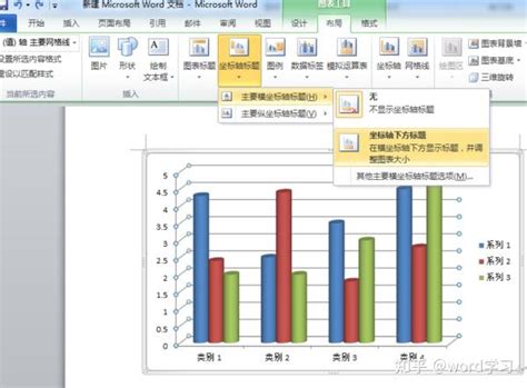 Word中 添加横纵坐标的图的教程 知乎