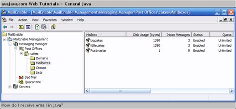 How Do I Receive Email In Java Web Tutorials