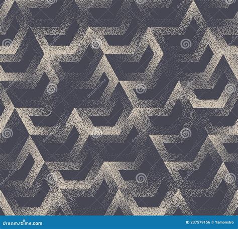 Zigzag Incline Stippled Tilted Structure Seamless Pattern Vector