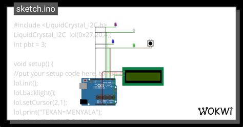Led Dan Push Wokwi Esp32 Stm32 Arduino Simulator